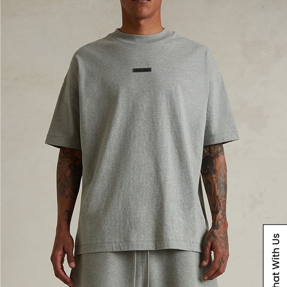 Fear of God | Shirts | Fear Of God Essentials Grey Tshirt Men | Poshmark